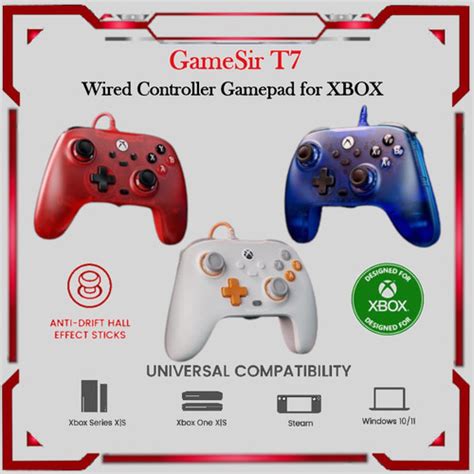 Jual Gamesir T7 Wired Gamepad Controller Hall Effect Joystick For Xbox Series S X One