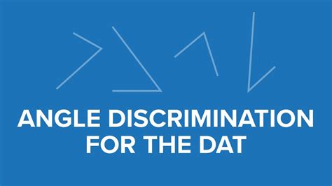 Angle Discrimination For The Dat — Shemmassian Academic Consulting