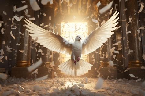 Premium Photo Sacred Ritual Of Releasing Memorial Doves A Sacred 00582 01