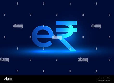 E Rupi Symbol In Technology Style Glowing Background Vector Stock Vector Image And Art Alamy