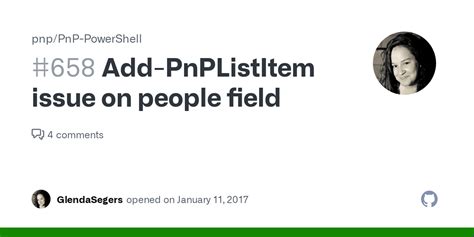 add pnplistitem issue on people field · issue 658 · pnp pnp powershell