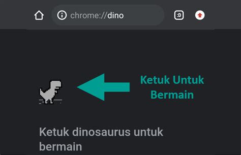 Cara Main Game Dinosaurus Di Google Chrome Di PC Dan HP Leskompi