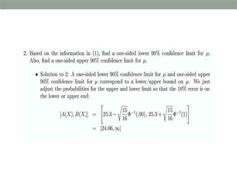 Innovative Methods For Confidence Interval Calculation Pptx