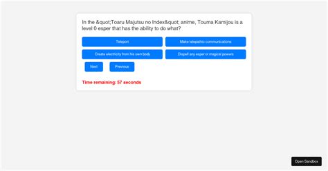Quiz App Forked Codesandbox Quiz App Forked Codesandbox