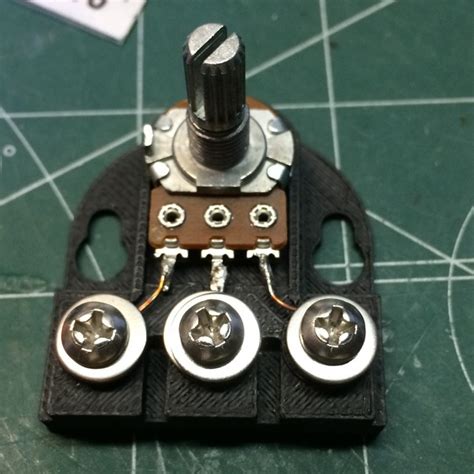 3d Printable Wall Mount Potentiometer Enclosure By James Eckert