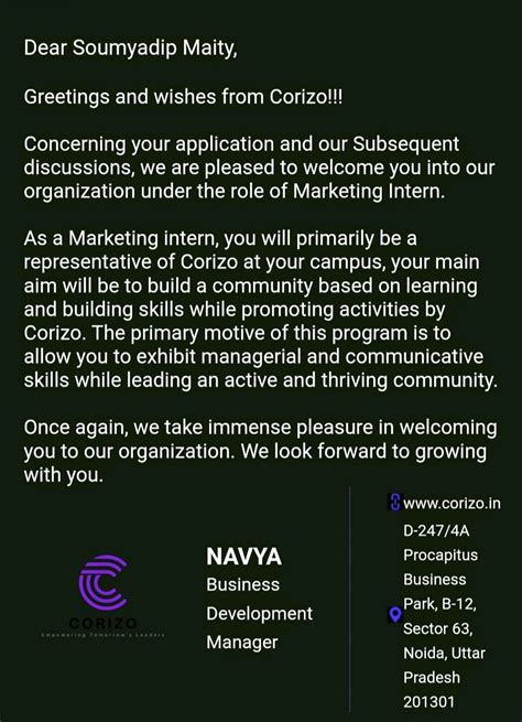 soumyadip maity on linkedin intern marketing linkedin corizo