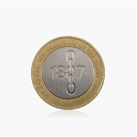 2007 Circulated Abolition Of The Slave Trade Uk £2 Coin