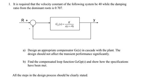 solved control system problem sir i need it asap so just