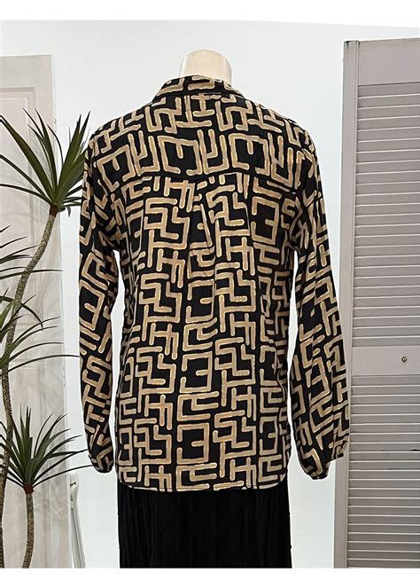 Geo Long Sleeve Blouse Cienna Designs
