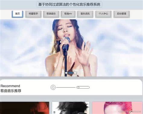 基于springbootvue协同算法的java个性化音乐推荐系统基于spring Boot的个性化音乐推荐系统设计与实现 Csdn博客