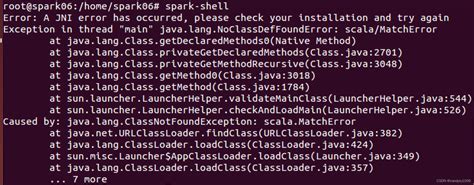 A Jni Error Has Occurred Please Check Your Installation And Try Againspark Error A Jni Error