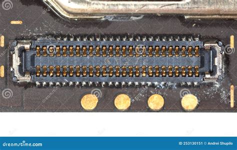 Chip Socket On The Board Stock Image Image Of Network