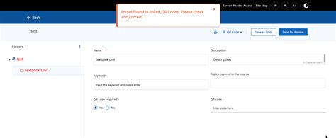 Errors Found In Linked Qr Codes · Sunbird Knowlg · Discussion 67 · Github