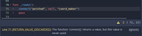 bug warning about never used value of connect function · issue 30980