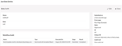 Dates Show As Null In The Form Entry Full View Issue Umbraco Umbraco Forms