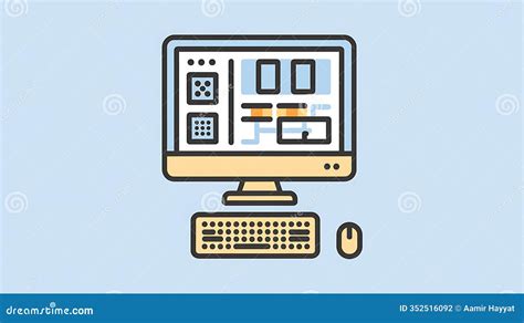 System Keyboard Combination Shortcut Set Cartoon Vector 339788581