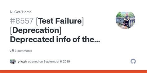 Test Failure Deprecation Deprecated Info Of The Deprecated Package Test K Will Show On PM