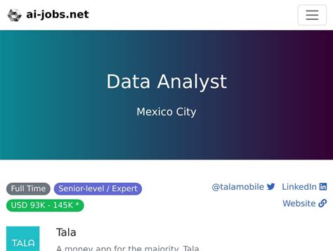 Hiring Data Analyst In Mexico City Raimljobs