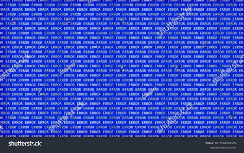 Error Message Text Full Blue Screen Stock Vector Royalty Free