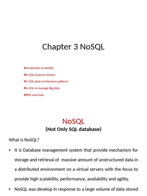 Unit 3 Nosql Pdf No Sql Databases