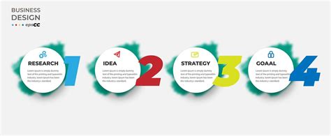 Premium Vector Free Vector Infographic Business Template With Circular Elements