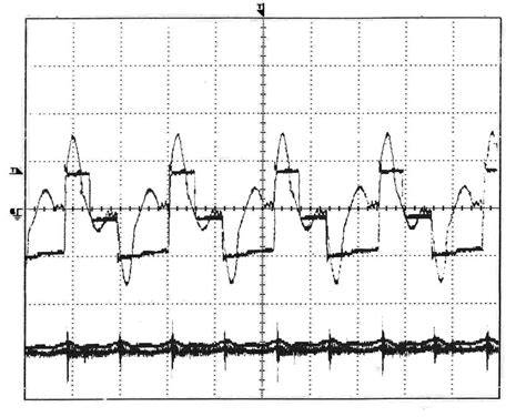 experimental waveforms for 17 kw operation resonant current 100