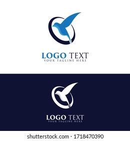 Minimal Logo Flying Bird Logo Modern Stock Vector Royalty Free Shutterstock