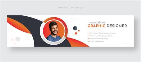Premium Vector Creative Graphic Designer Linkedin Cover Template