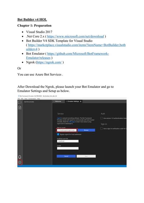 Bot Builder V4 Hol Pdf
