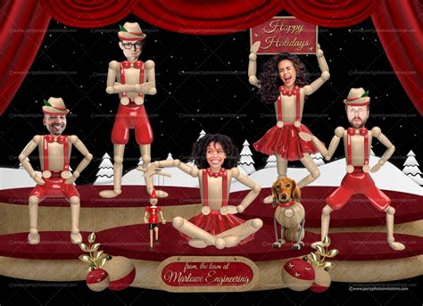 Pinocchio Christmas Card