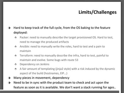 building software by feature with immutable infrastructures on aws ppt