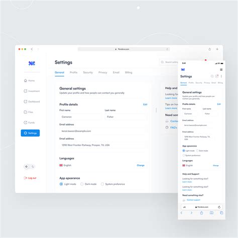 Saas Settings Page On Behance