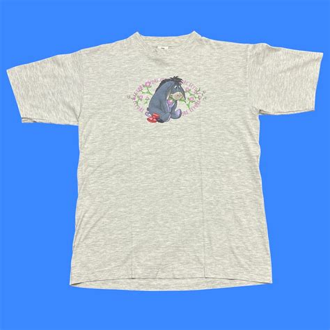 Vintage Eeyore Shirt 90s Disney Store Cartoon Graphic Tee Winnie The