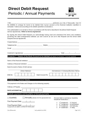 Fillable Online Printable Direct Debit Form Template Fillable
