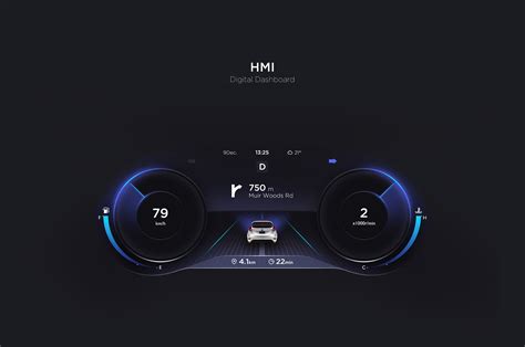 HMI Digital Dashboard Behance