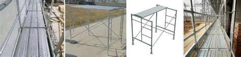 Scaffold Platform Catwalk Steel Plank Scaffold Walk Boards With Hook In Layher Style For