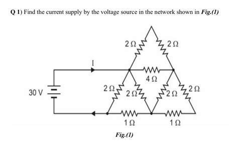 Solved Find The Current Supply By The Voltage Source In The Chegg