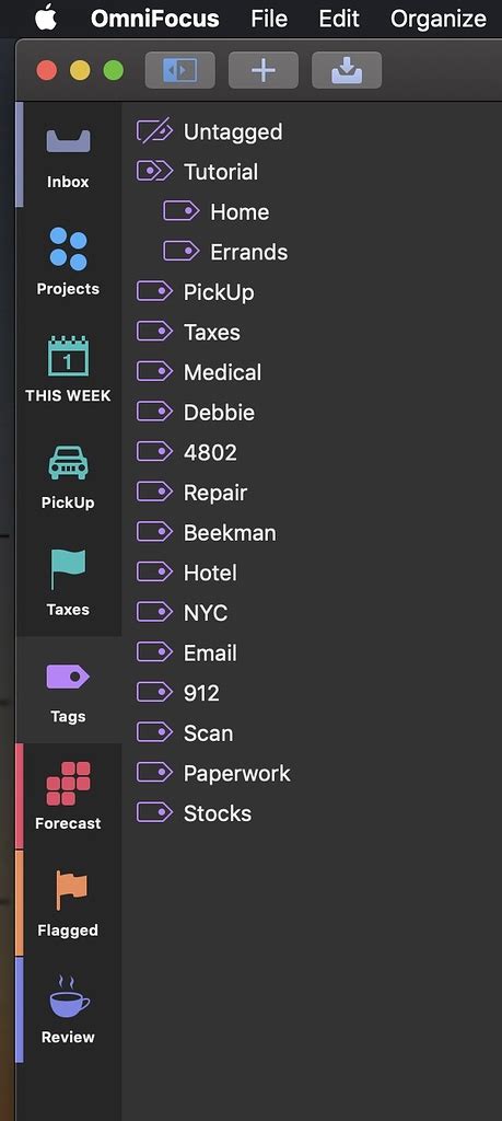 how to sort tags alphabetically omnifocus for mac the omni group
