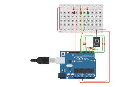 Circuit Design Montagem Do Display Sem O Código Tinkercad
