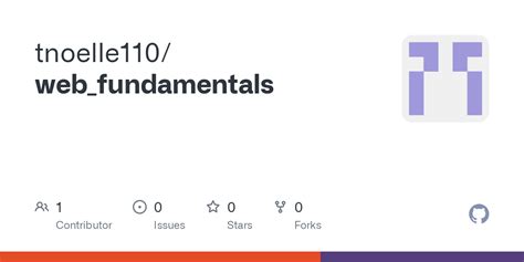 github tnoelle110 web fundamentals