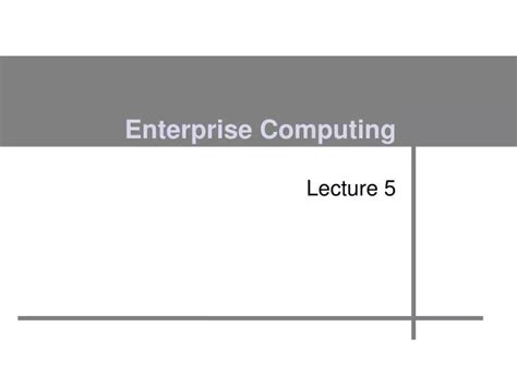 PPT Enterprise Computing PowerPoint Presentation Free Download ID 1564833