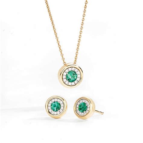 Emerald Set Fashion Jewelry Elegant Gold Jewelry Set T For Her Anniversary Gold Jewelry