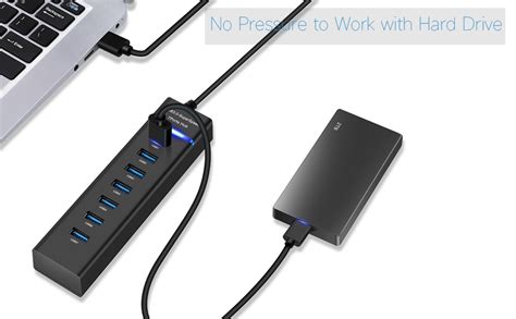 Usb 3 0 Hub Yaimhsound Usb To 6 Usb 2 0 Hub 1 Usb 3 0 Splitter 7 Port Usb Hub