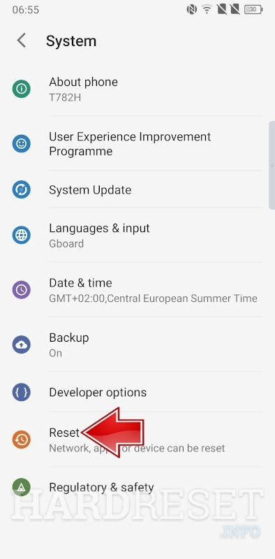 Reset Network Settings TCL G How To HardReset Info
