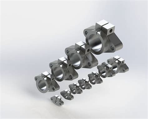 Shaft Support Shf 3d Model Cgtrader