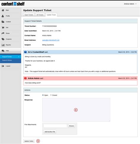 Managing Support Tickets
