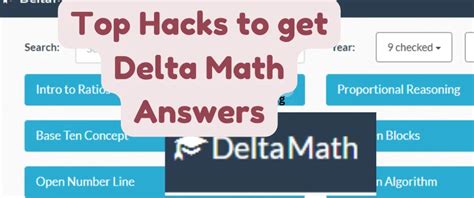 How To Get Delta Math Answers Top Hacks To Cheat Delta Math