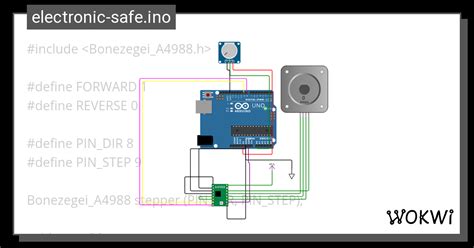 LAHCEN MOTEUR PAS A PAS Wokwi ESP STM Arduino Simulator