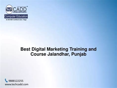PPT Best Digital Marketing Training And Course Jalandhar Punjab PowerPoint Presentation ID