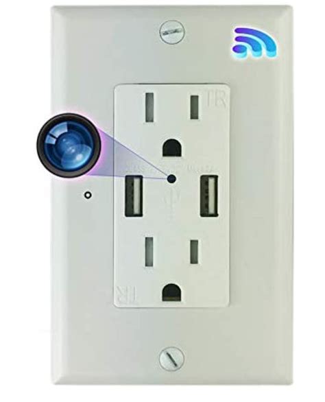 Wall Outlet Hidden Wifi 1080p Secret Spy Camera Can Be Viewed Remotely